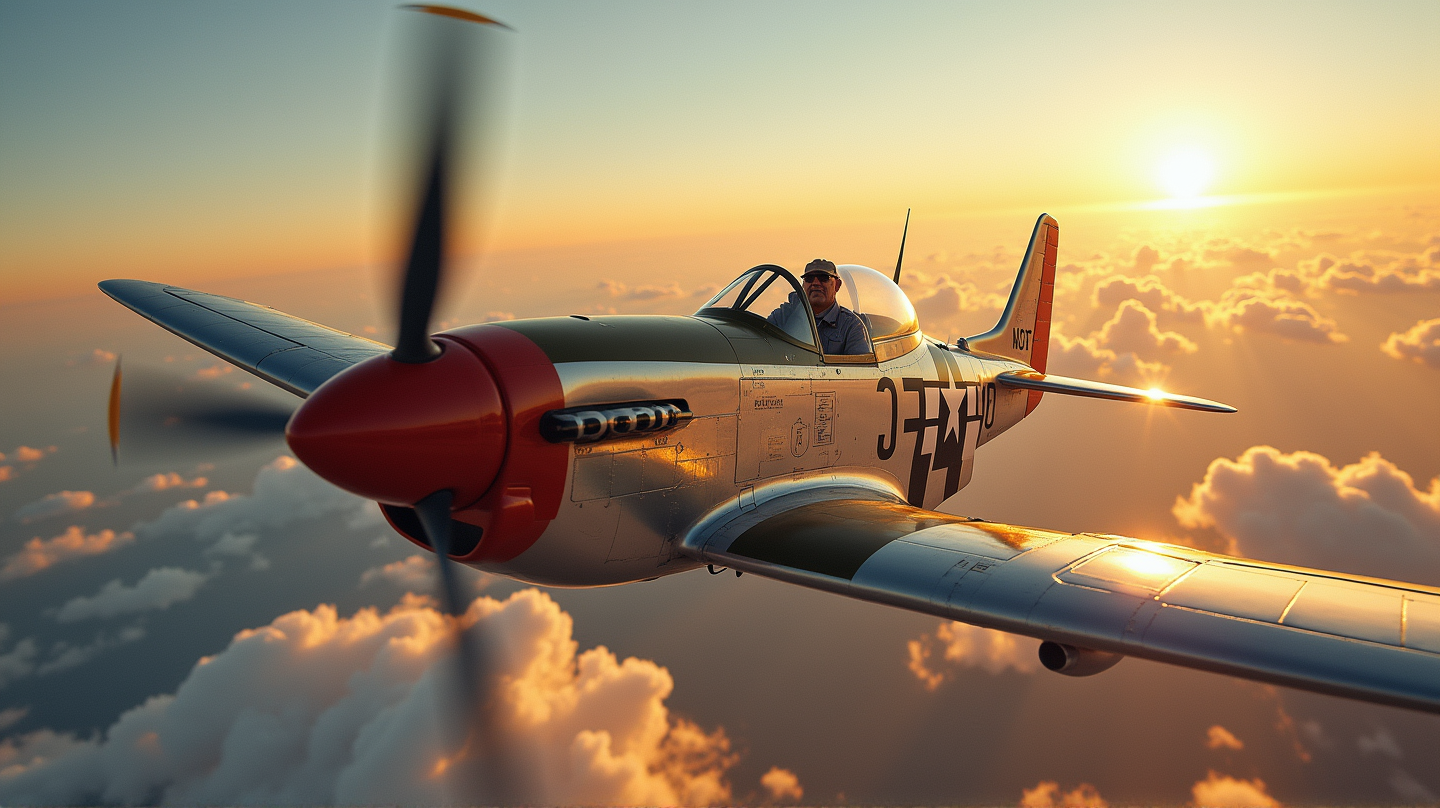 El Emocionante Regreso al Cielo del Piloto de la Segunda Guerra Mundial ...